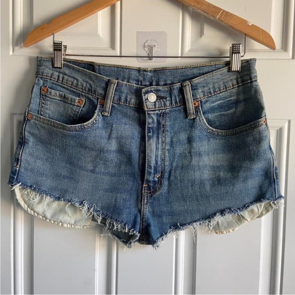 Levi's | Shorts | Vintage Levis 52 High Rise Cheeky Denim Jean Cut Off ...